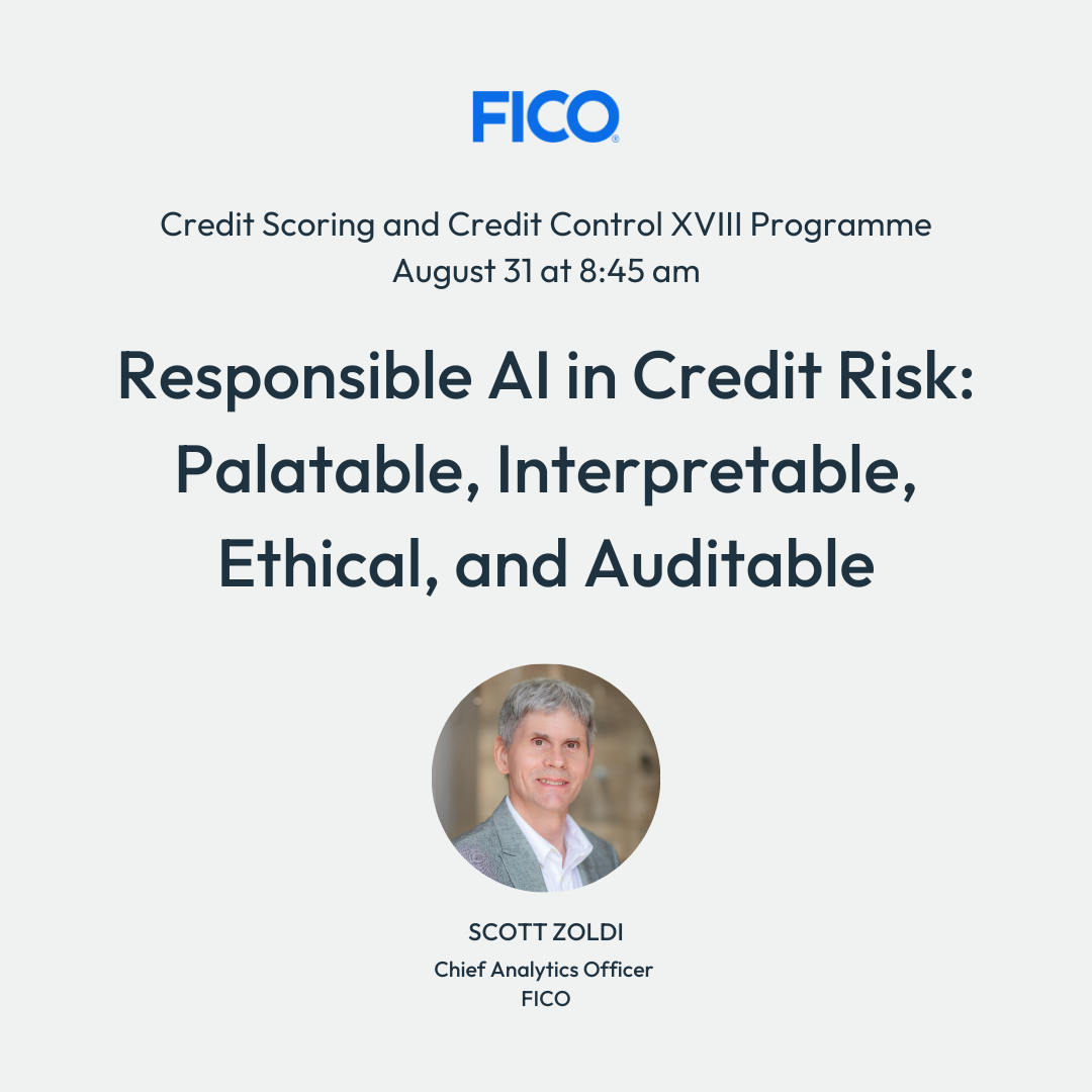 Responsible AI in Credit Risk: FICO Insights at Edinburgh Conference 2023
